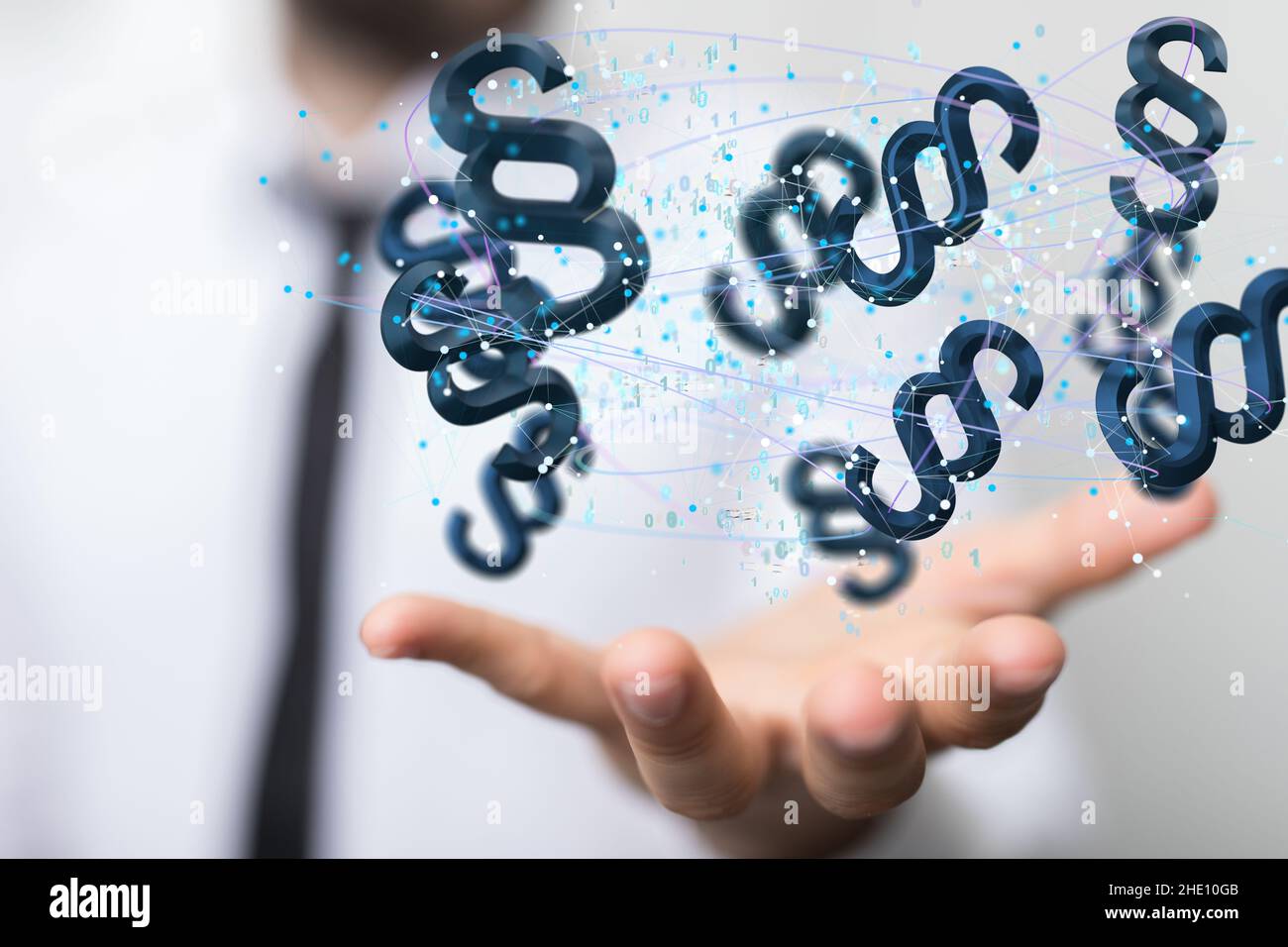 3D rendering illustration of a bunch of law paragraphs Stock Photo - Alamy