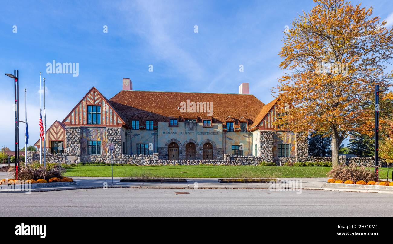 Midland, Michigan, USA - October 24, 2021: The Midland County ...