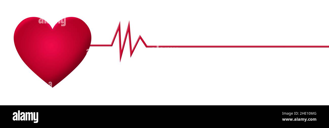 Heart pulse rhythm cardio Cut Out Stock Images & Pictures - Alamy