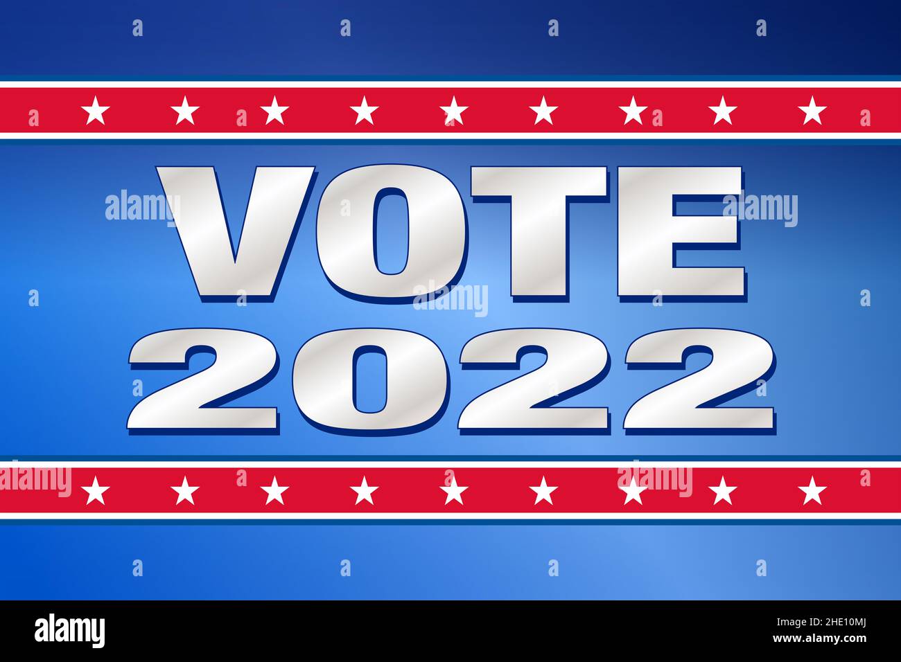 Vote 2022 with stars and USA colors - Illustration Stock Photo - Alamy