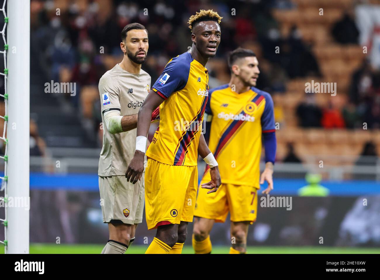 Tammy Abraham of AS Roma in action during the Serie A 2021/22 football ...