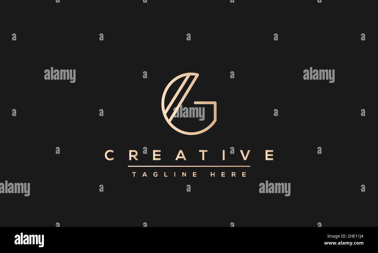 Modern creative letter G vector logo design. Minimalist G Luxury ...