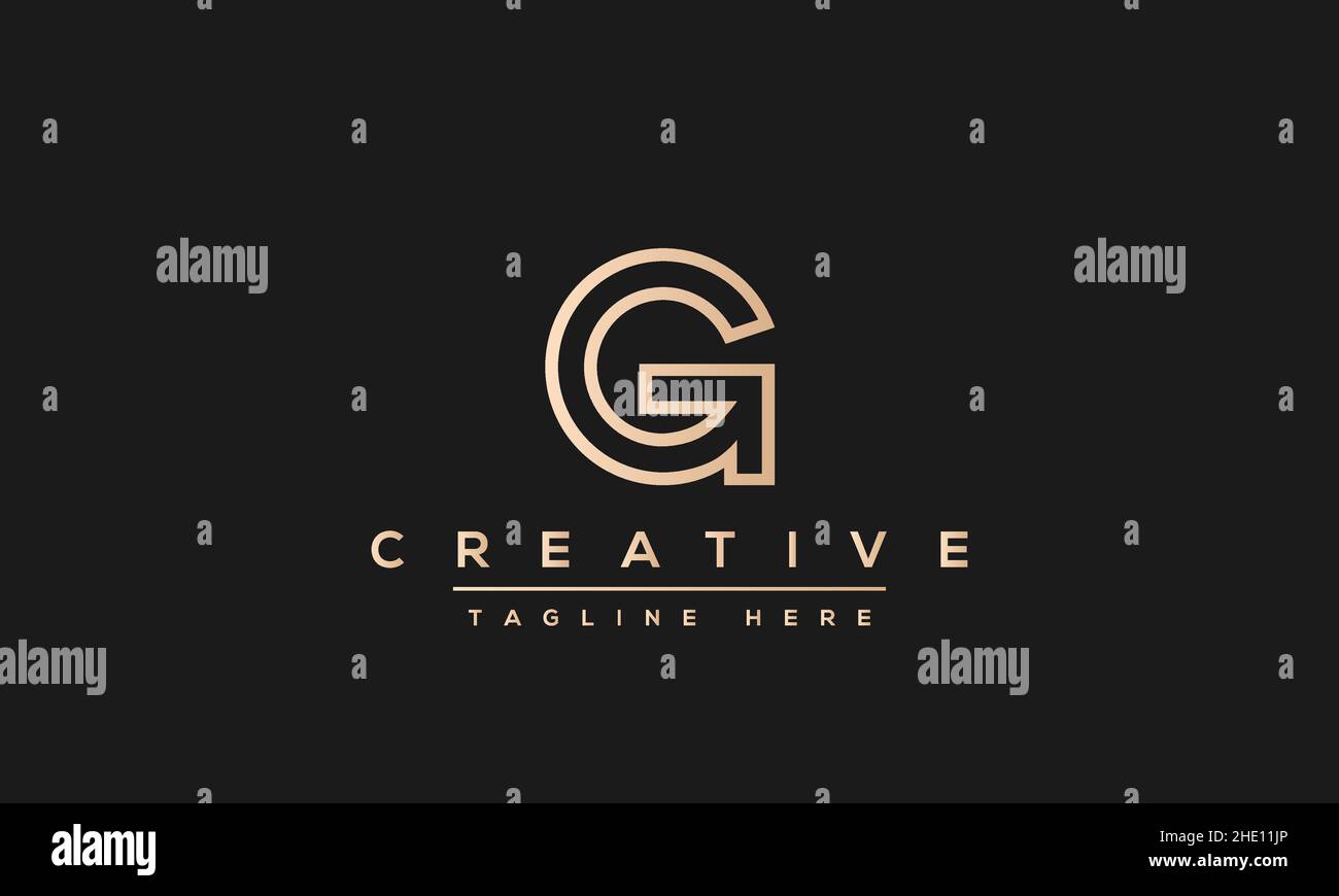 Modern creative letter G vector logo design. Minimalist G Luxury ...