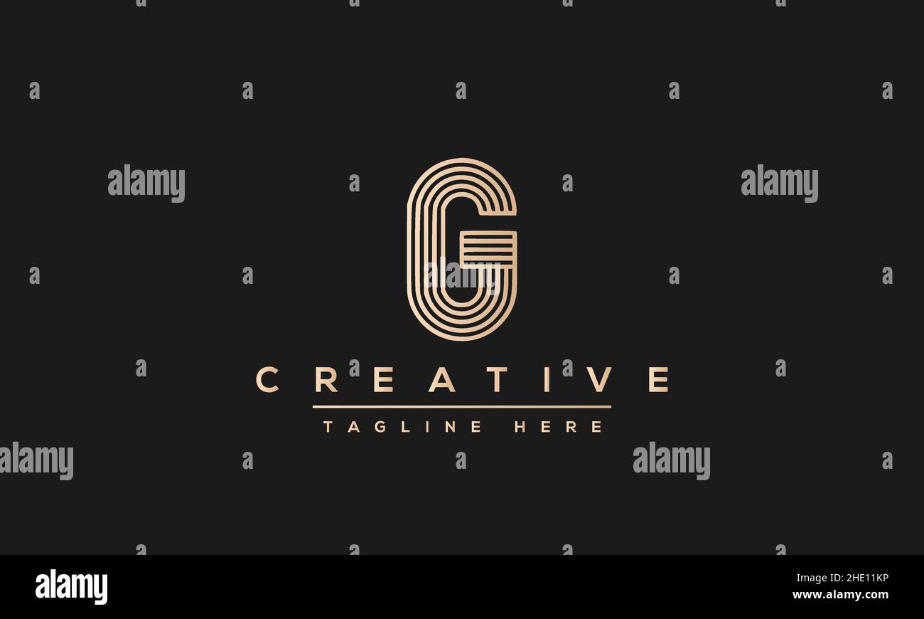 Modern creative letter G vector logo design. Minimalist G Luxury ...