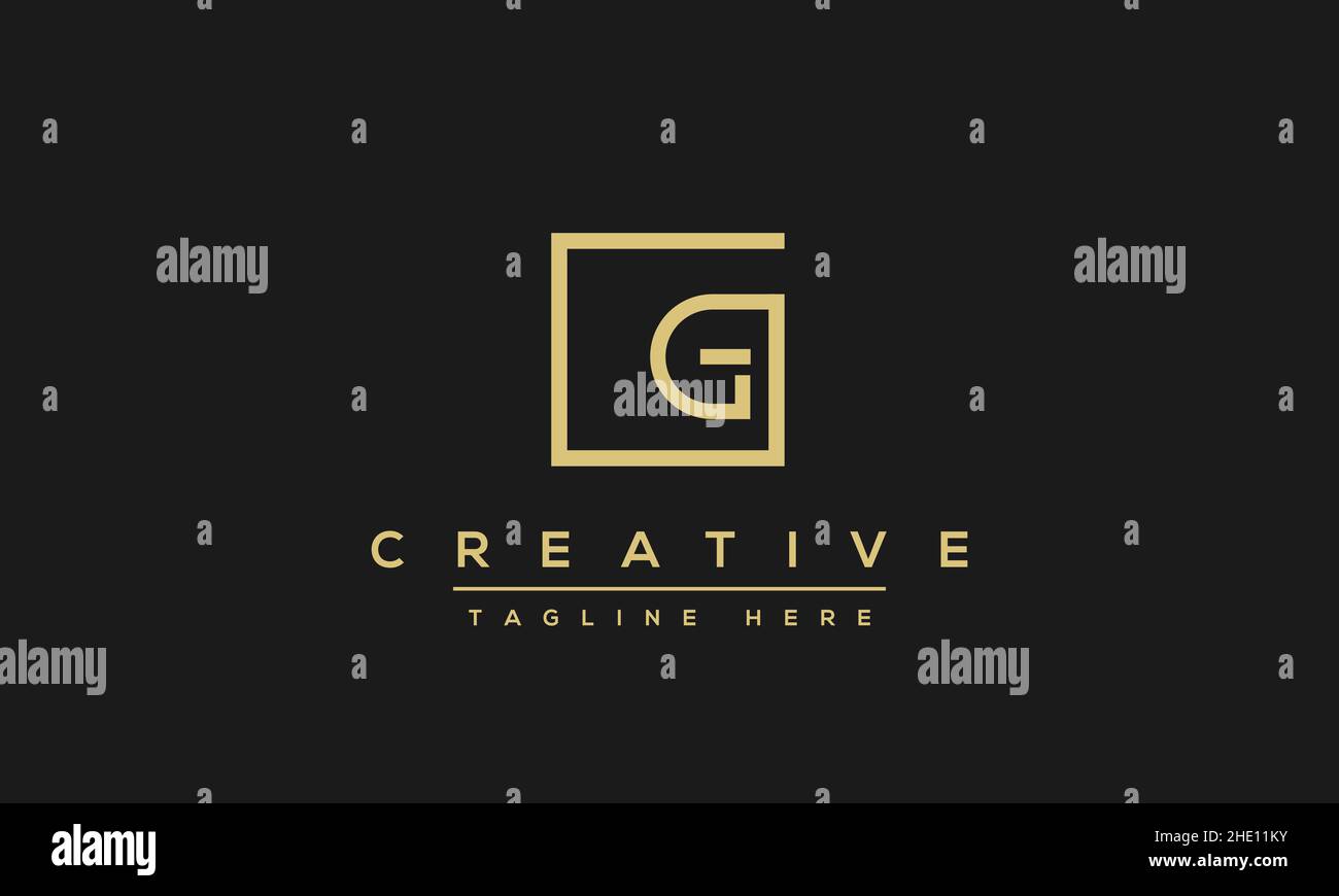 Modern creative letter G vector logo design. Minimalist G Luxury ...