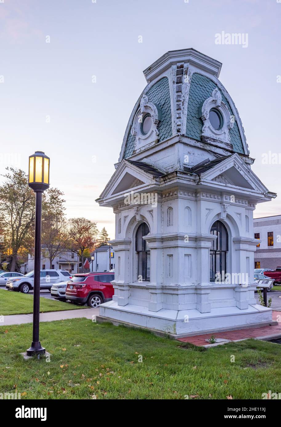 Mount Pleasant, Michigan, USA - October 22, 2021: The Cupola of the old ...