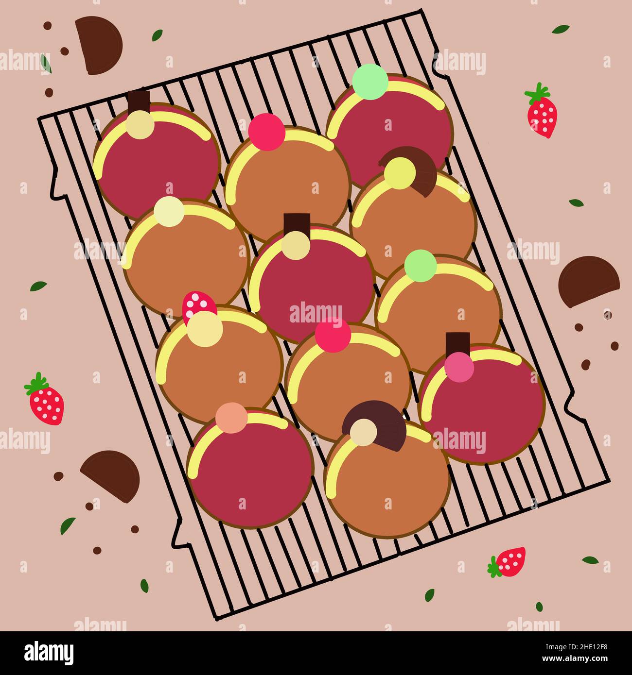 bomboloni italian donuts Stock Photo - Alamy