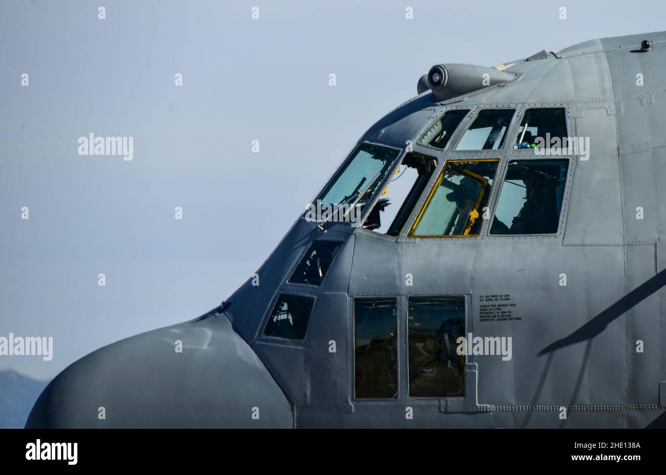 A U.S. Air Force EC-130H Compass Call pilot assigned to the 41st ...