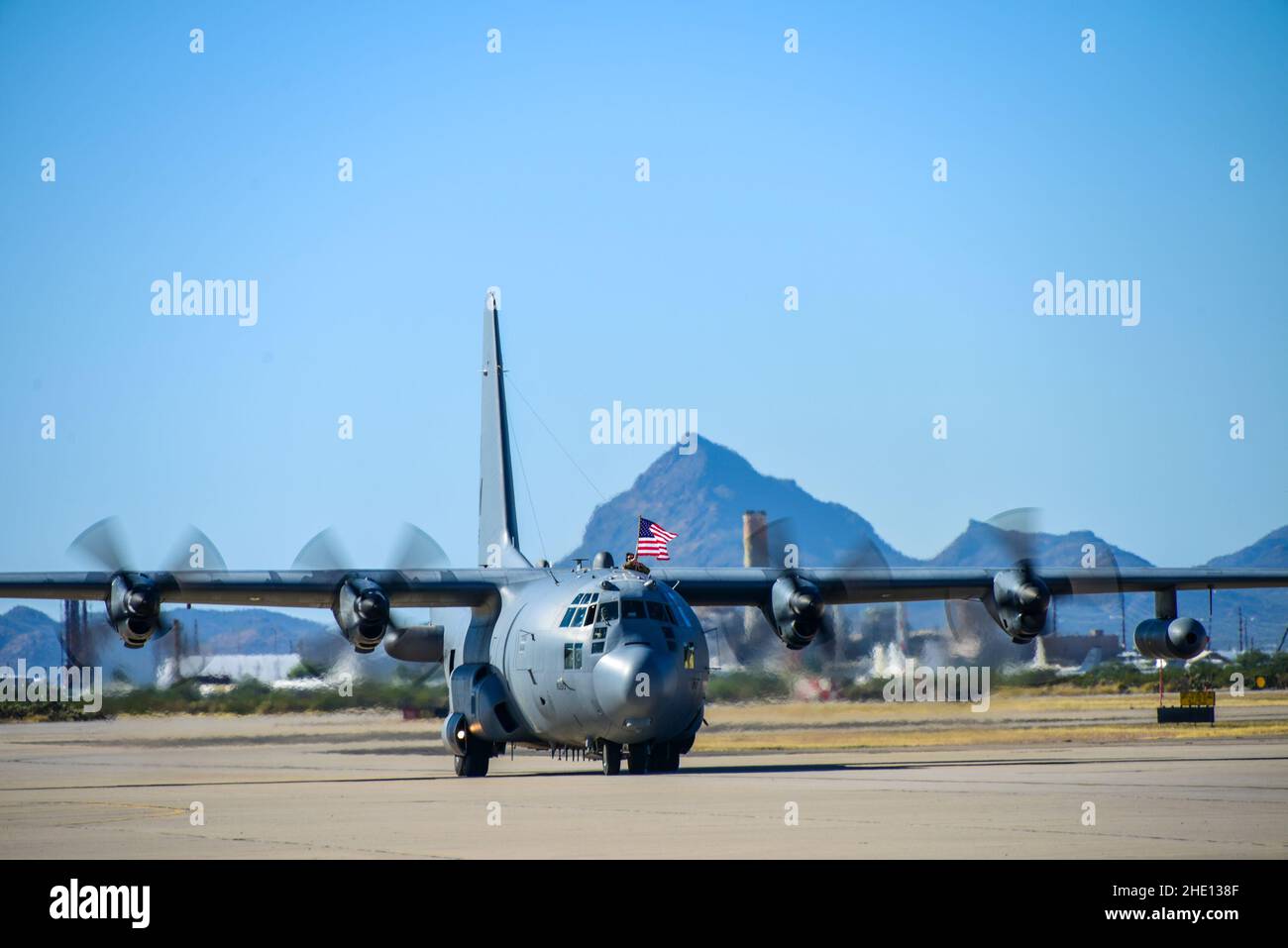 A U.S. Air Force Airman assigned to the 41st Electronic Combat Squadron ...