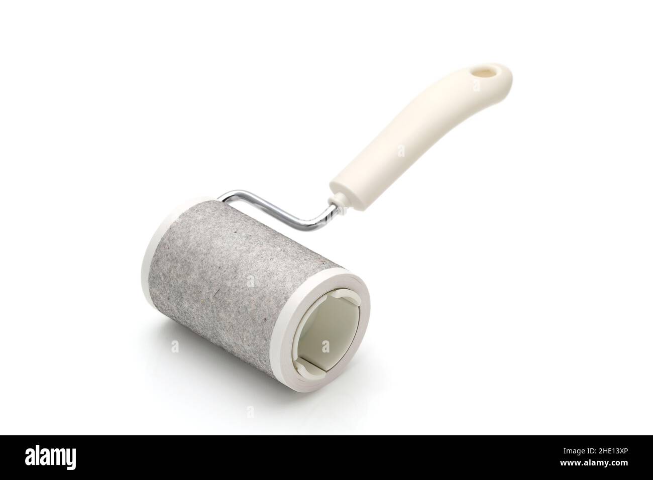 close up of used sticky roller cleaning, housework and housekeeping ...