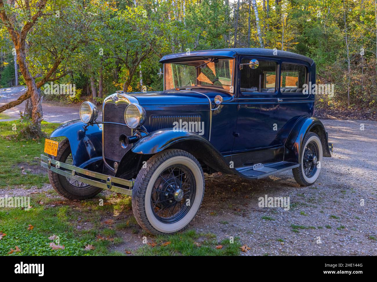 Rogers City, Michigan, USA - October 23, 2021: A Ford model A at the 40 ...