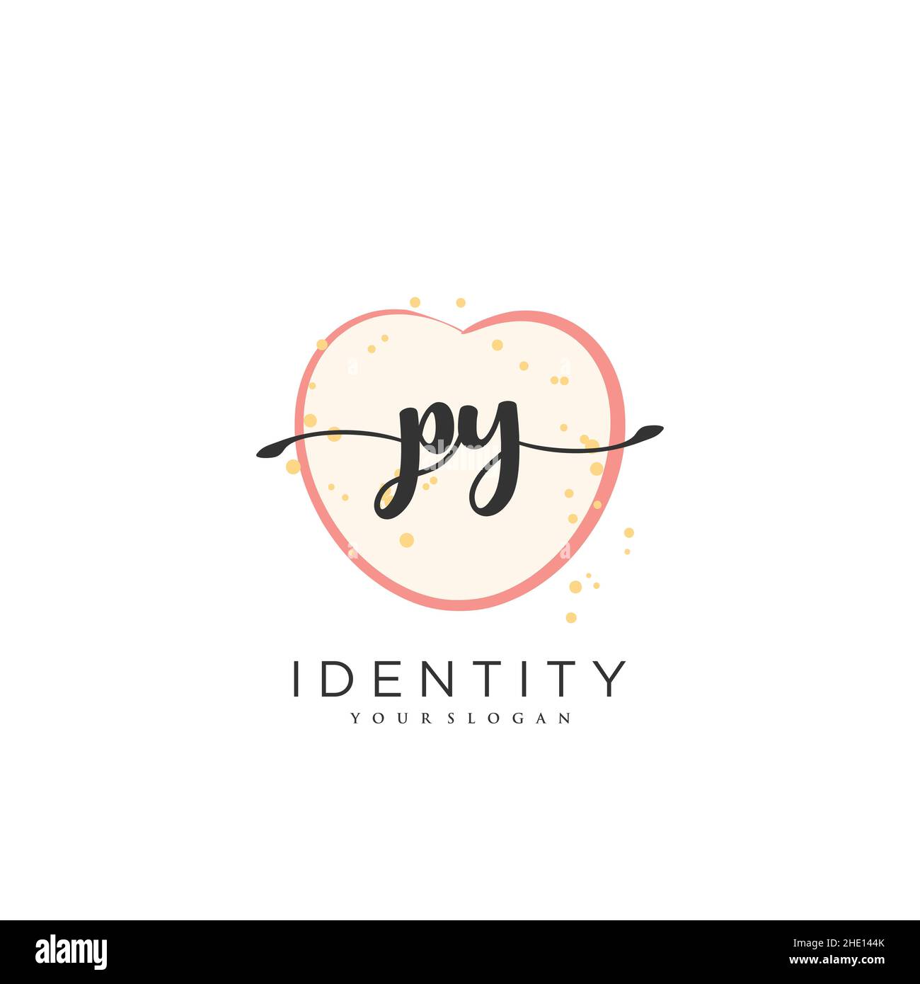 PY Handwriting logo vector art of initial signature, wedding, fashion, jewerly, boutique, floral ...
