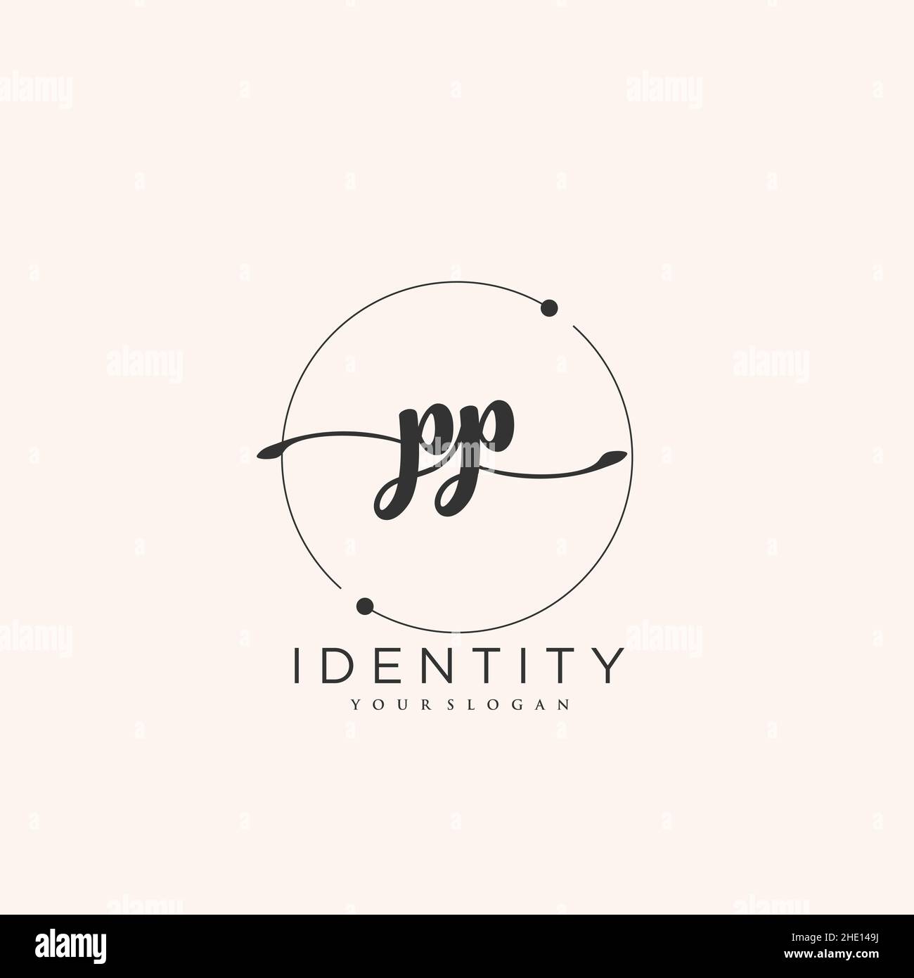 PP Handwriting logo vector art of initial signature, wedding, fashion ...