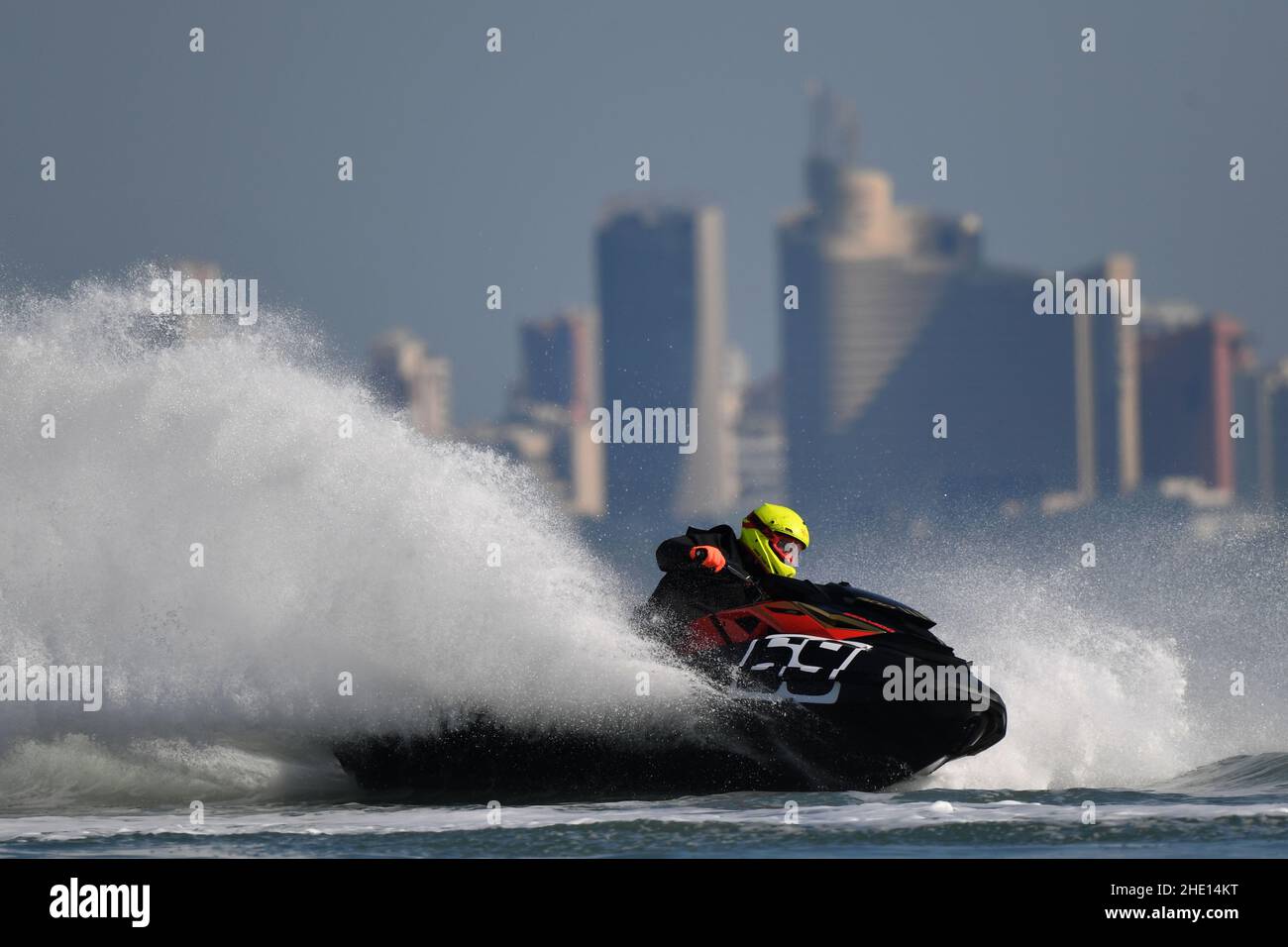 Kuwait City, Kuwait. 7th Jan, 2022. Amer Mahmoud Itani competes during ...