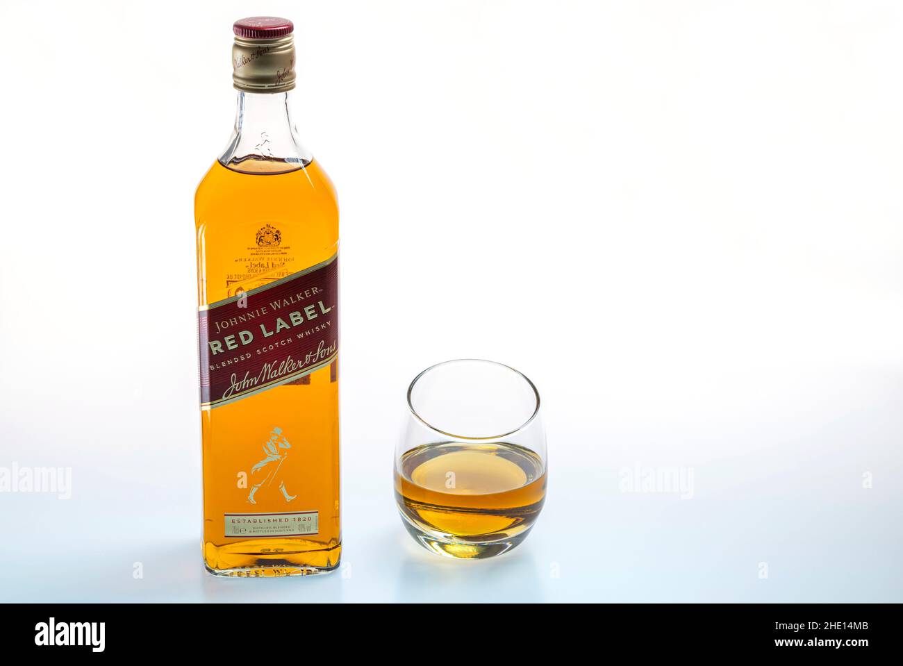 Red Label With Glass