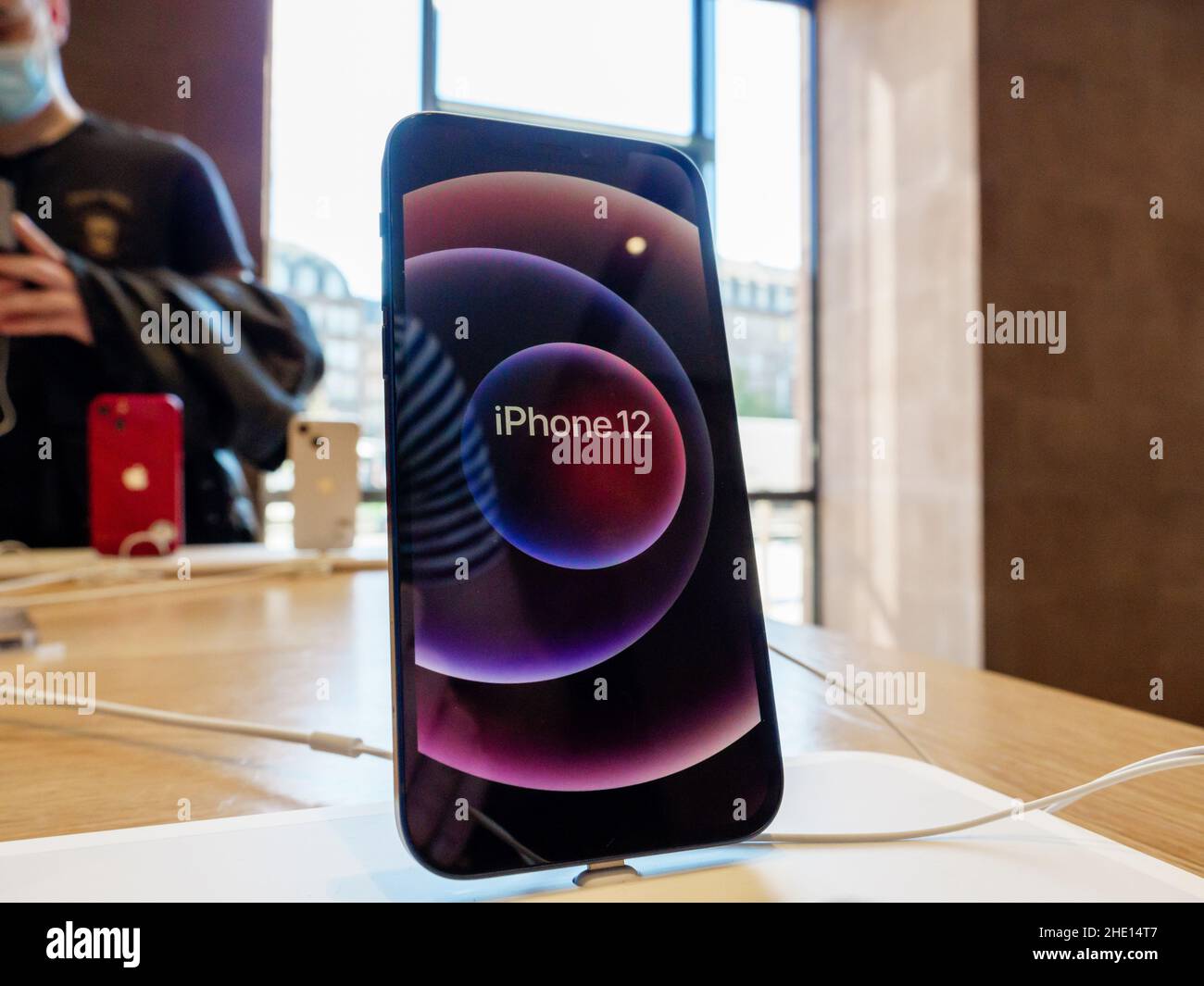 Iphone 12 angle hi-res stock photography and images - Alamy