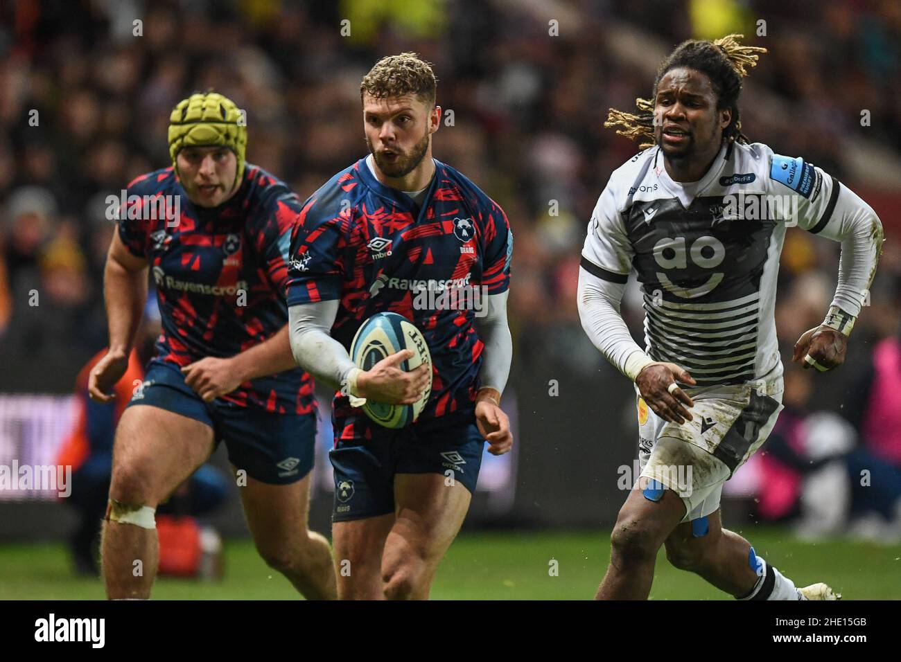 Henry Purdy of Bristol Bears, in action during the game Stock Photo - Alamy