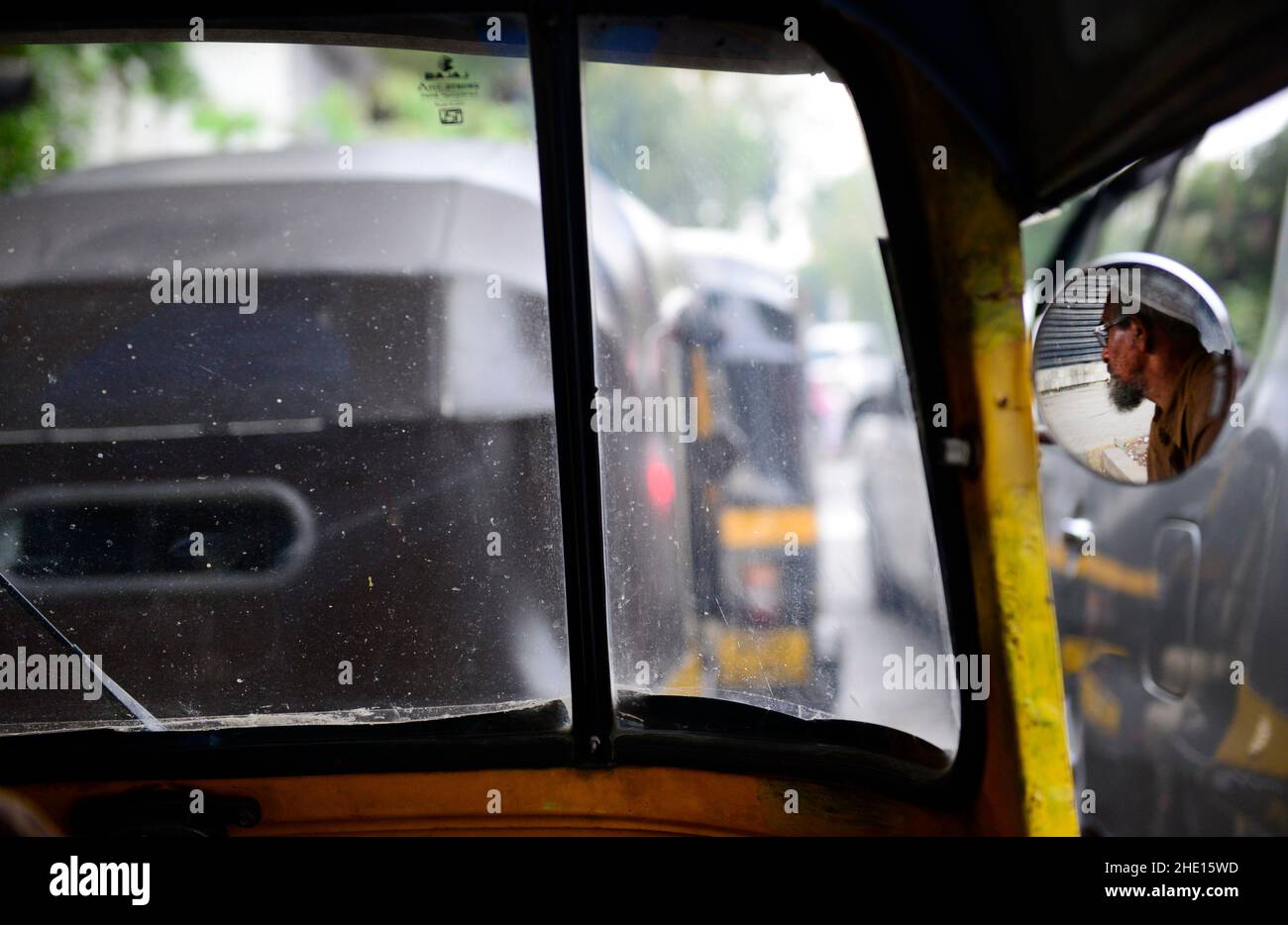 An Indian Muslim auto rickshaw driver in Mumbai, India Stock Photo - Alamy