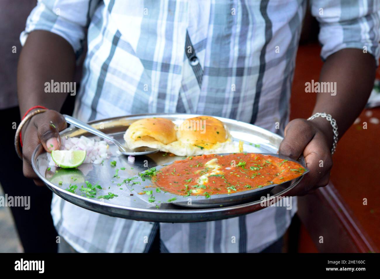 Pav Bhaji is one of Mumbai's most popular street food Stock Photo - Alamy