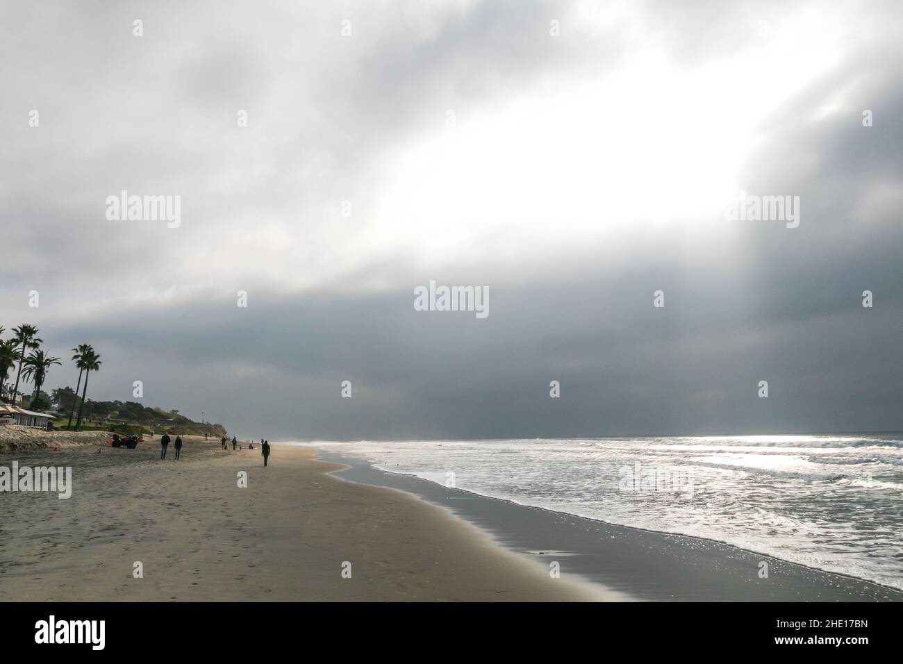 Del Mar Beach, California, USA. 7th Jan 2022. UK Weather: January 7 ...