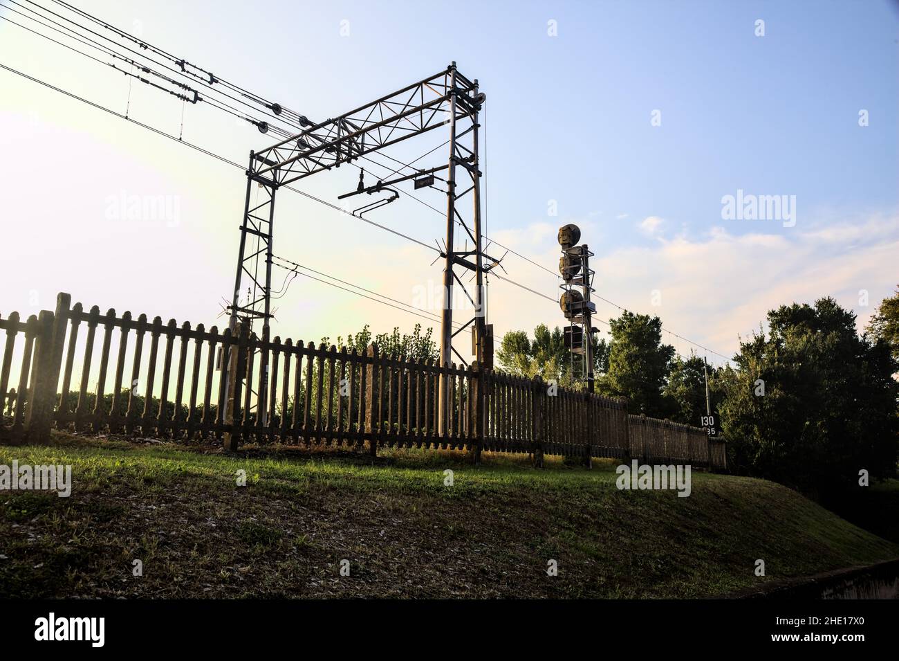 Railroad track next shore hi-res stock photography and images - Alamy