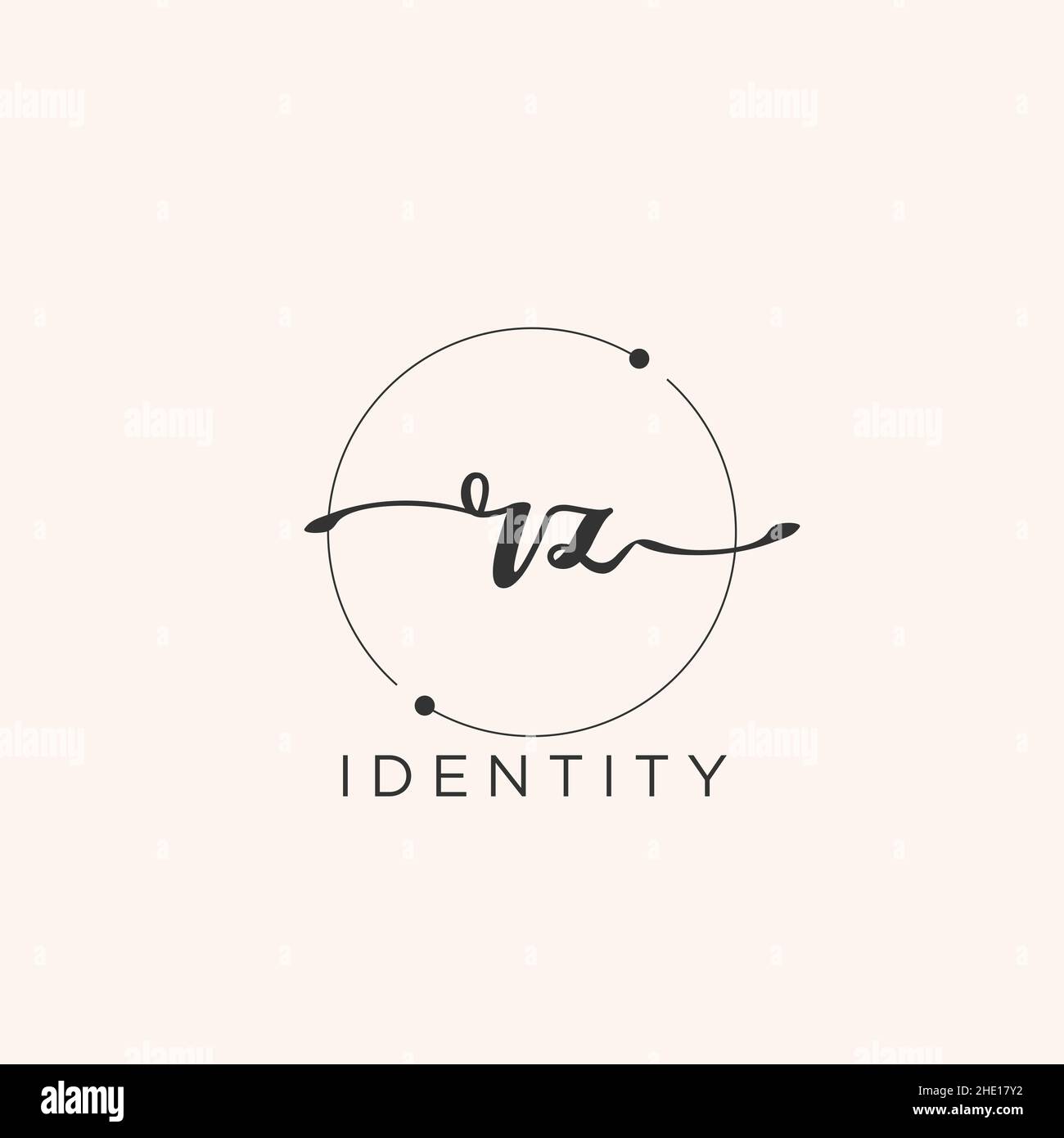 RZ Handwriting logo vector art of initial signature, wedding, fashion ...