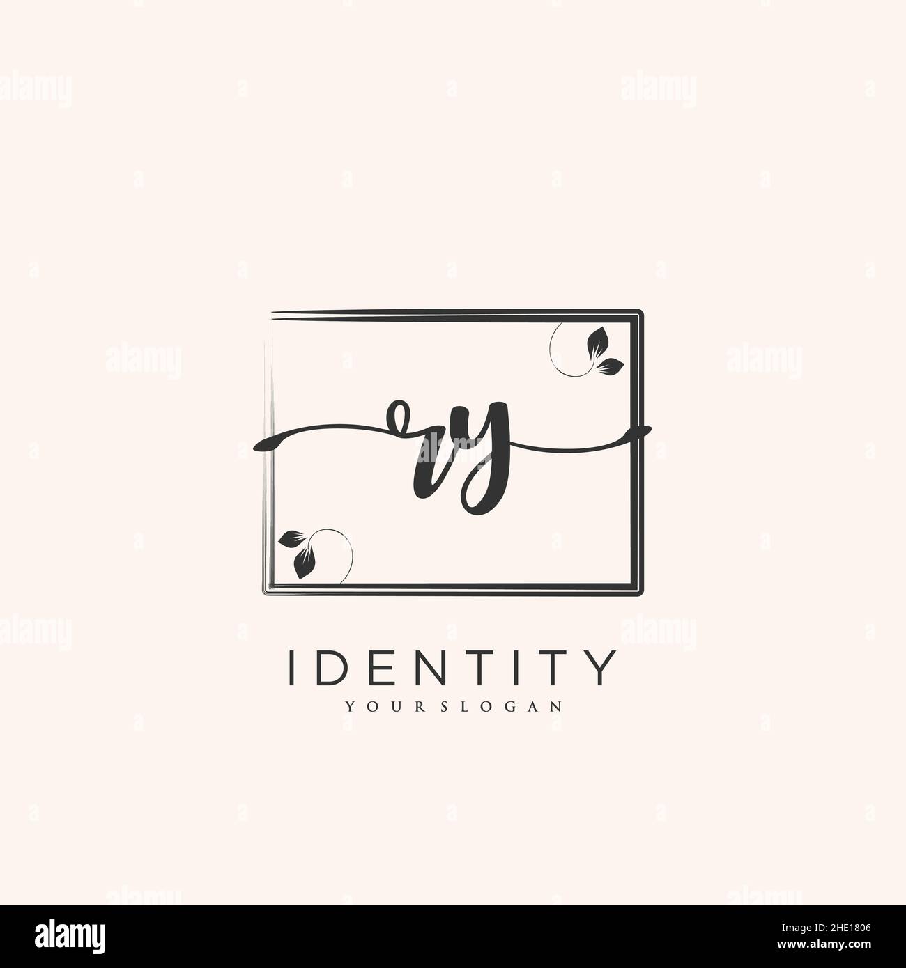 RY Handwriting logo vector art of initial signature, wedding, fashion ...