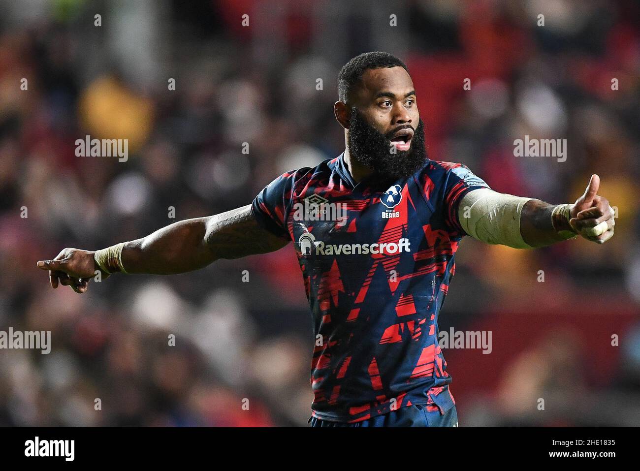 Semi Radradra of Bristol Bears, during the game Stock Photo - Alamy