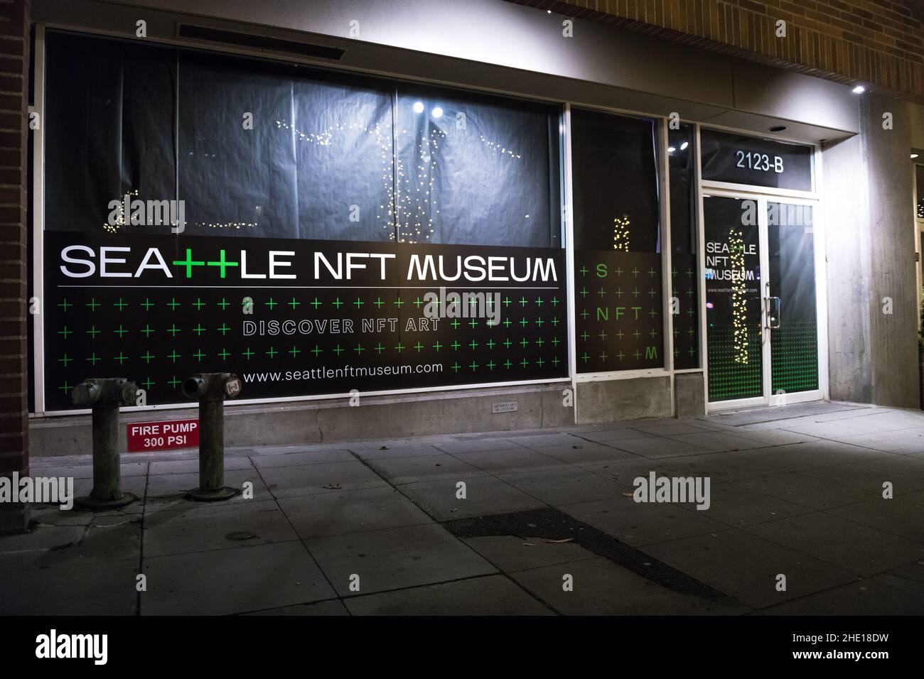 Seattle, USA. 7 Jan, 2022. Seattle’s new NFT museum in the Belltown ...