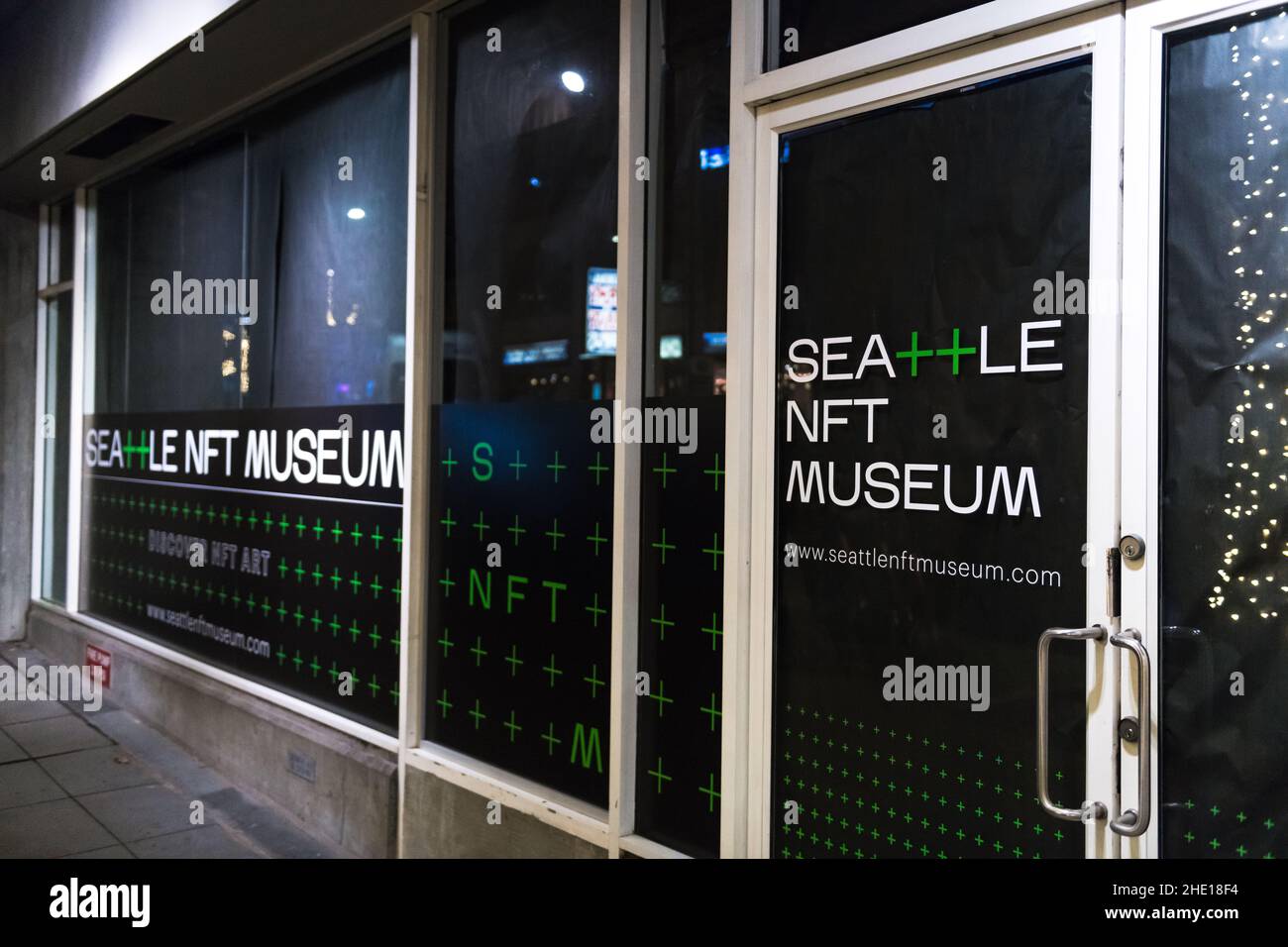 Seattle, USA. 7 Jan, 2022. Seattle’s new NFT museum in the Belltown ...