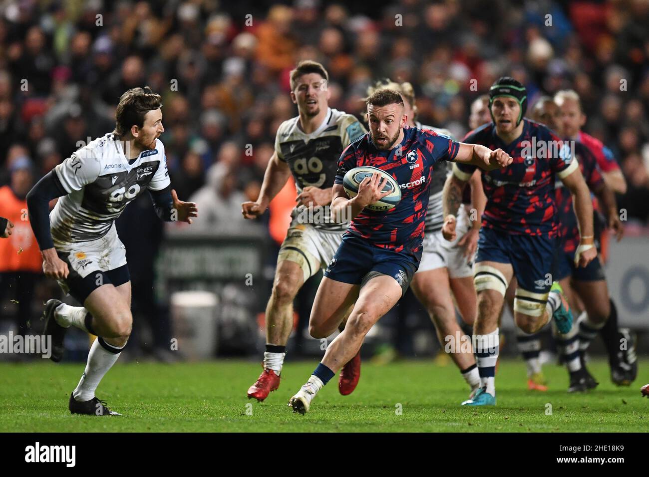 Andy Uren of Bristol Bears, in action during the game Stock Photo - Alamy