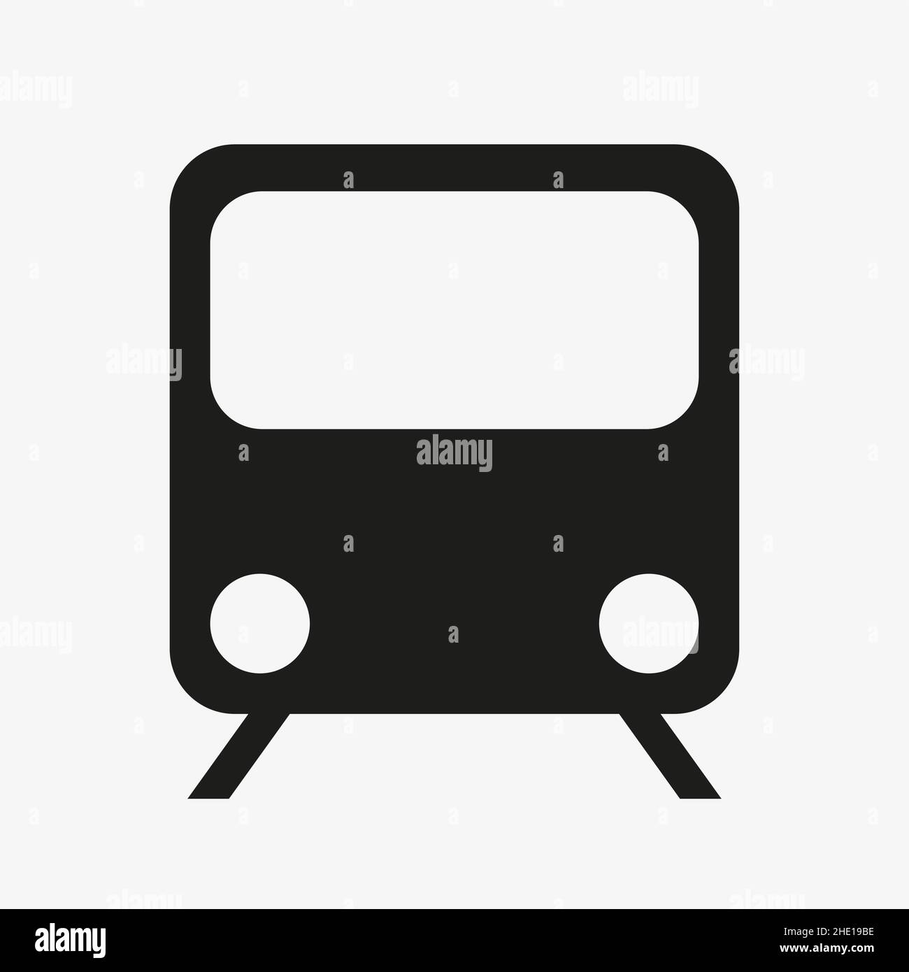 Simple train icon isolated on white background Stock Vector Image & Art ...