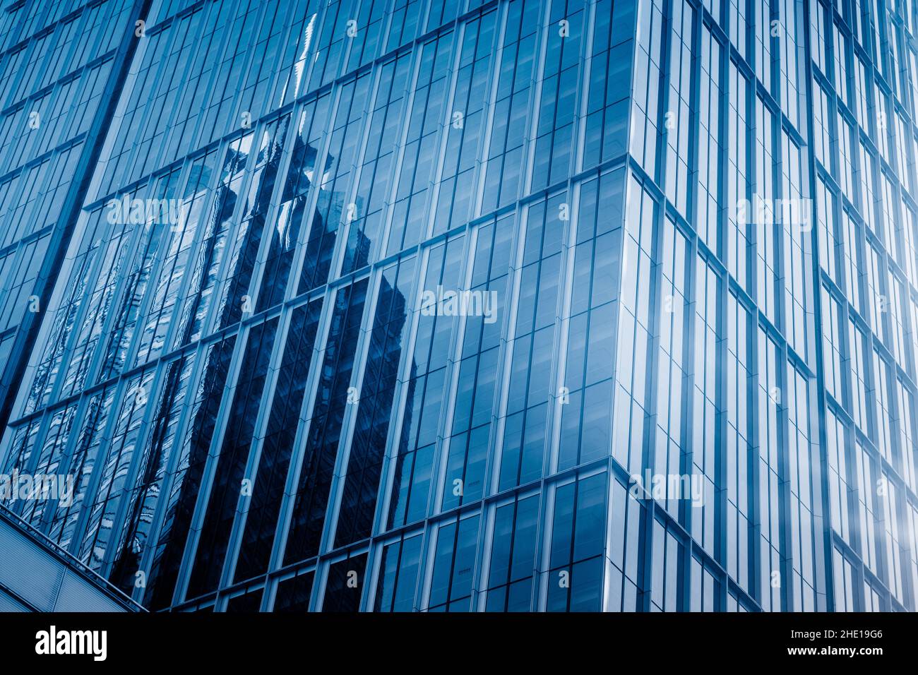 Modern architecture tone in blue tone Stock Photo - Alamy