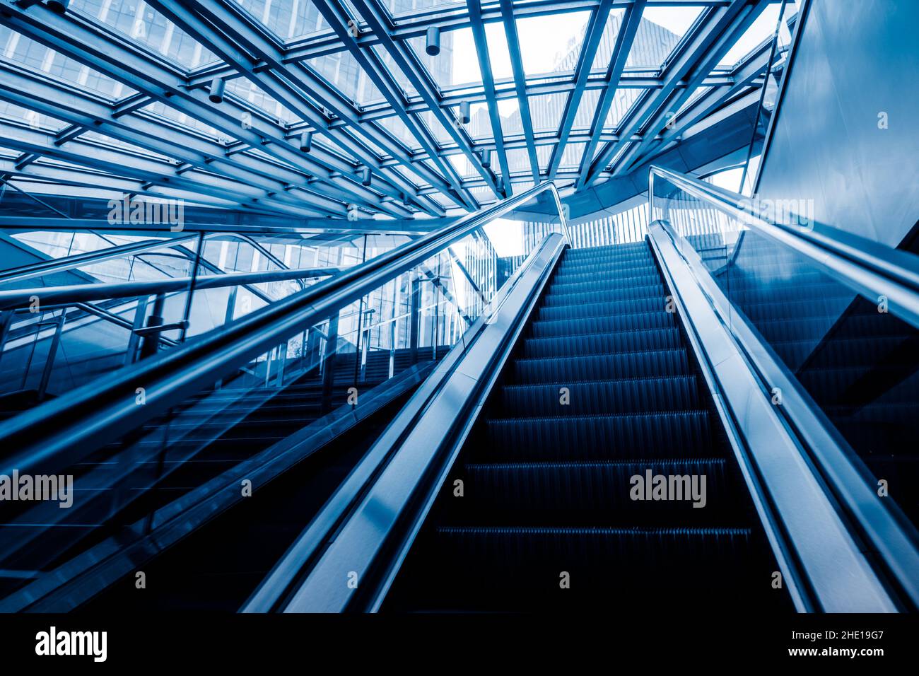 escalator in the airport, urban abstract landscape Stock Photo - Alamy