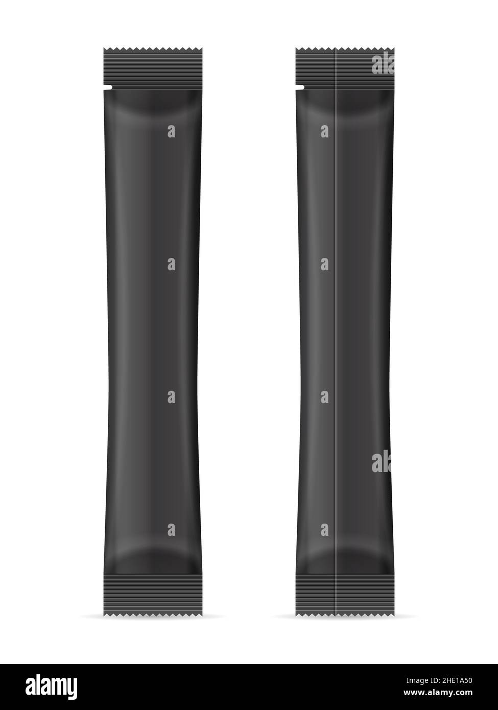 Sachet set on a white background. Vector illustration Stock Photo - Alamy