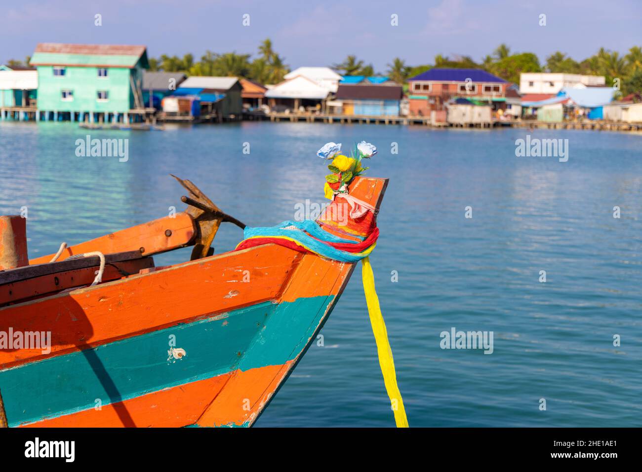 Fishing village in Koh Rong Island, Cambodia Stock Photo - Alamy