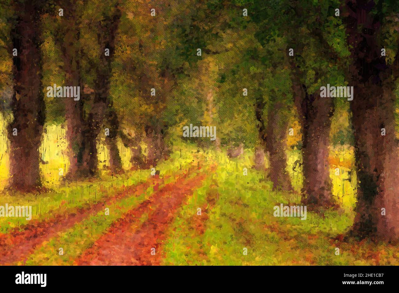 Nature Impressionism Painting Stock Photo - Alamy