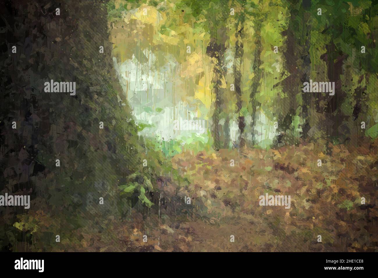 Nature Impressionism Painting Stock Photo - Alamy