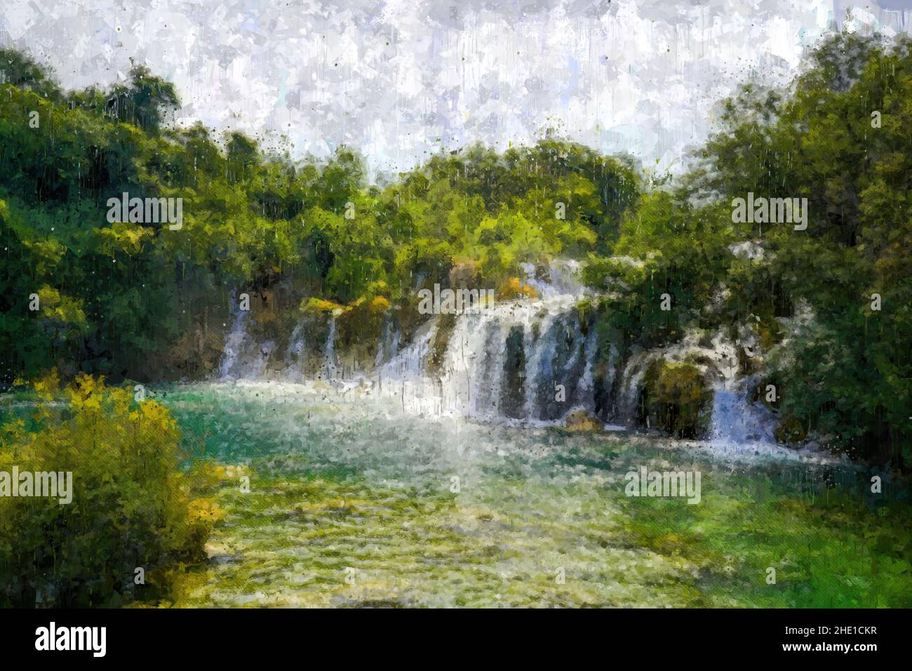Nature Impressionism Painting Stock Photo - Alamy