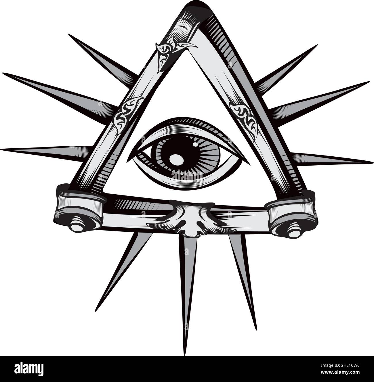 Eye freemasonry Cut Out Stock Images & Pictures - Alamy