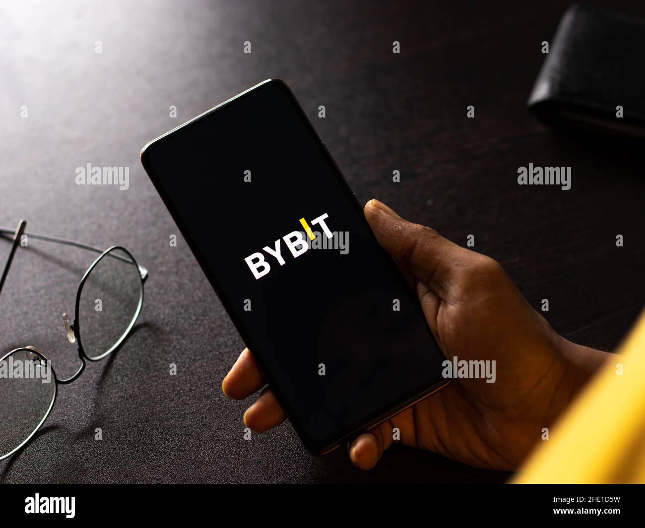 West Bangal, India - December 15, 2021 : Bybit logo on phone screen ...