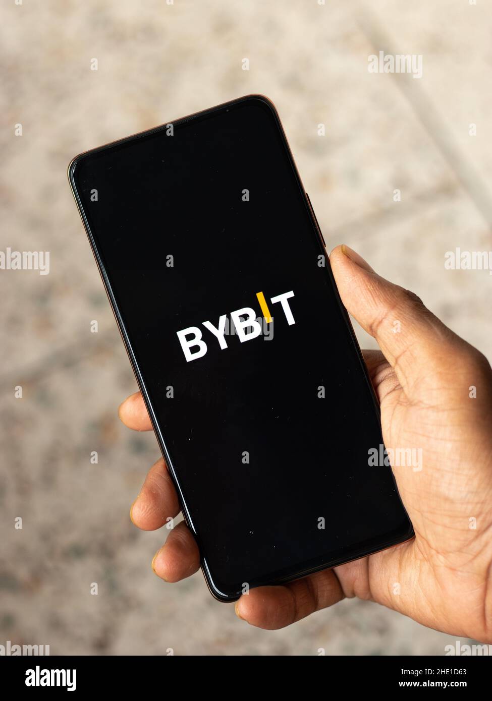 West Bangal, India - December 15, 2021 : Bybit logo on phone screen ...