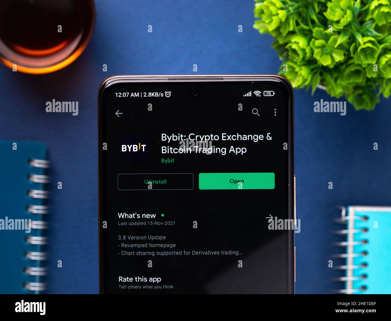West Bangal, India - December 15, 2021 : Bybit logo on phone screen ...