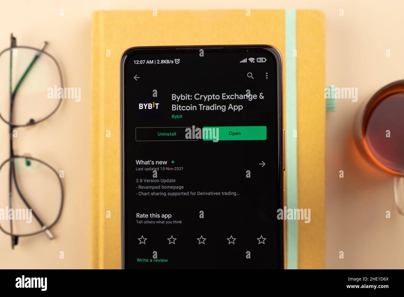 West Bangal, India - December 15, 2021 : Bybit logo on phone screen ...