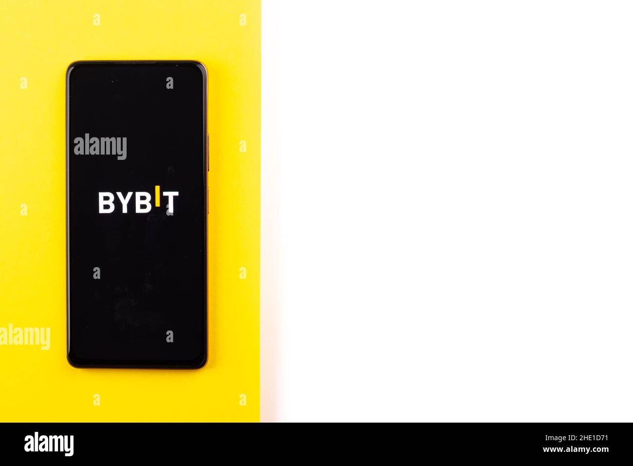 West Bangal, India - December 15, 2021 : Bybit logo on phone screen ...