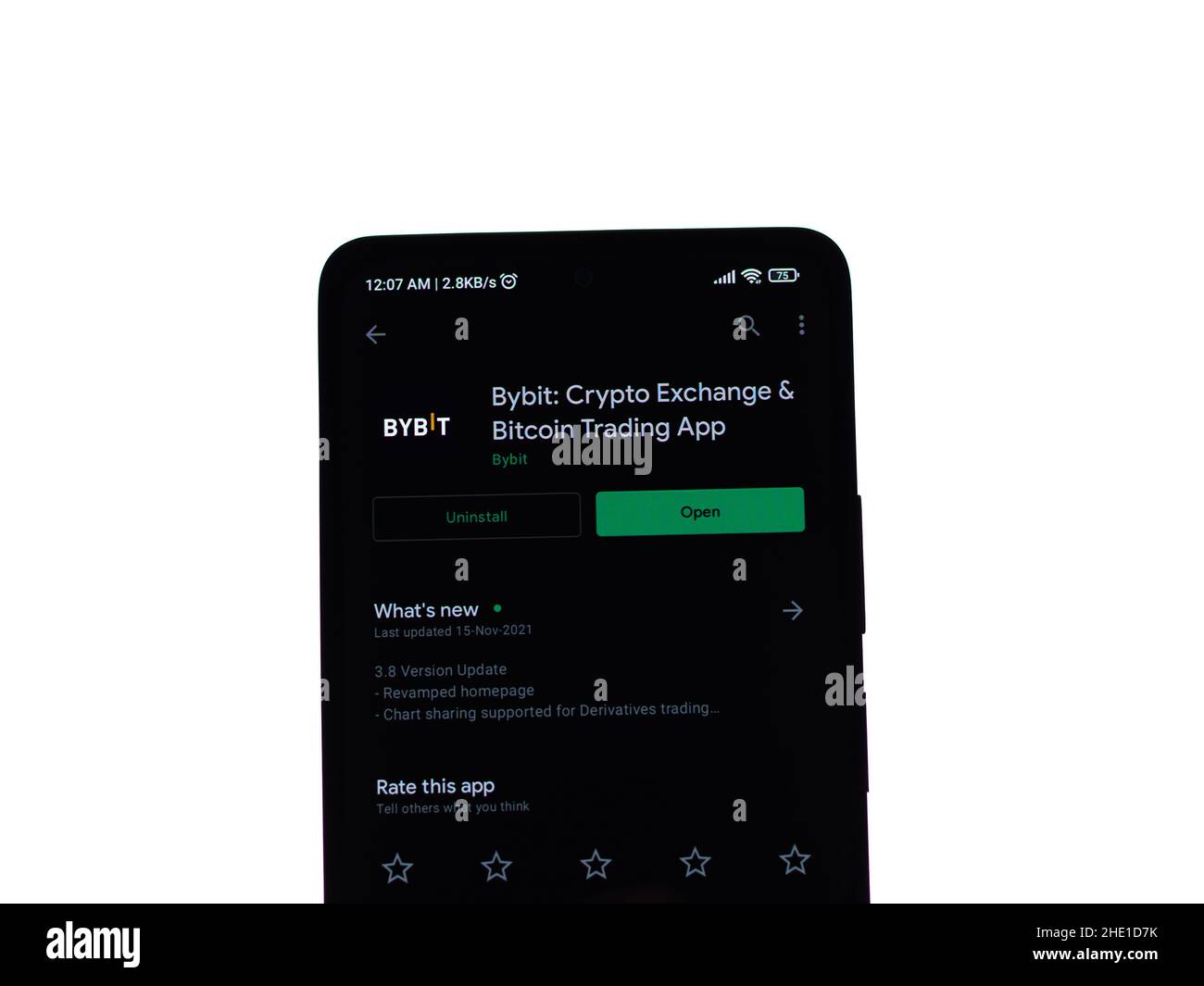 West Bangal, India - December 15, 2021 : Bybit logo on phone screen ...