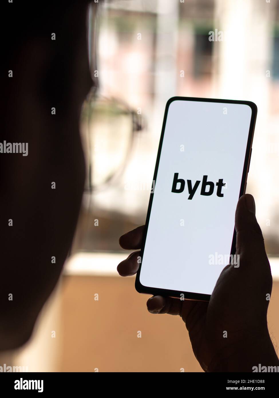 West Bangal, India - December 15, 2021 : Bybit logo on phone screen ...