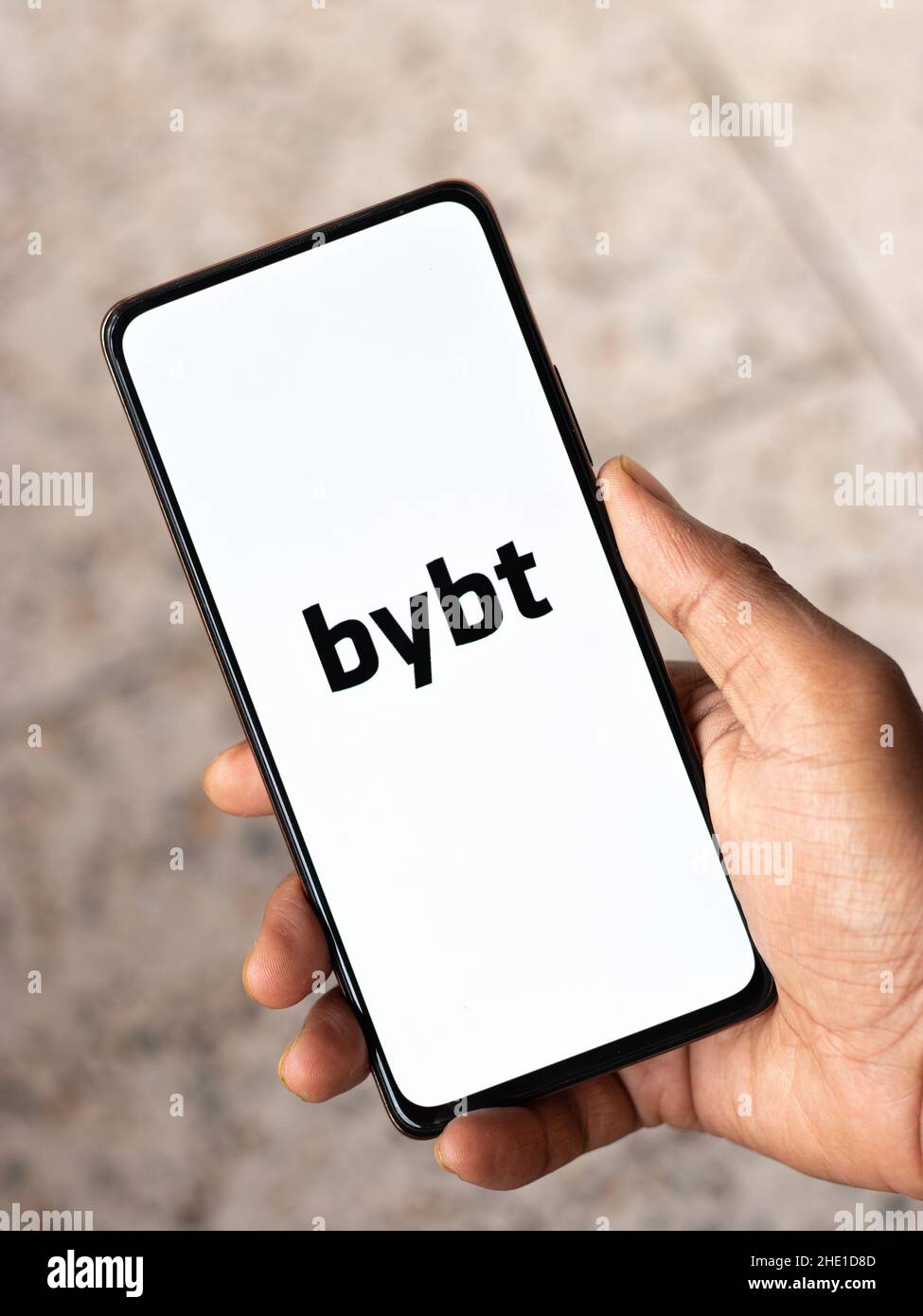 West Bangal, India - December 15, 2021 : Bybit logo on phone screen ...