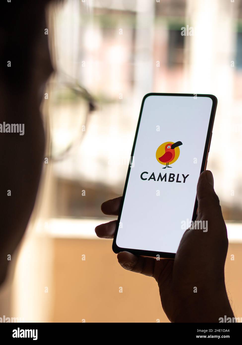 West Bangal, India - January 7, 2022 : Cambly logo on phone screen ...