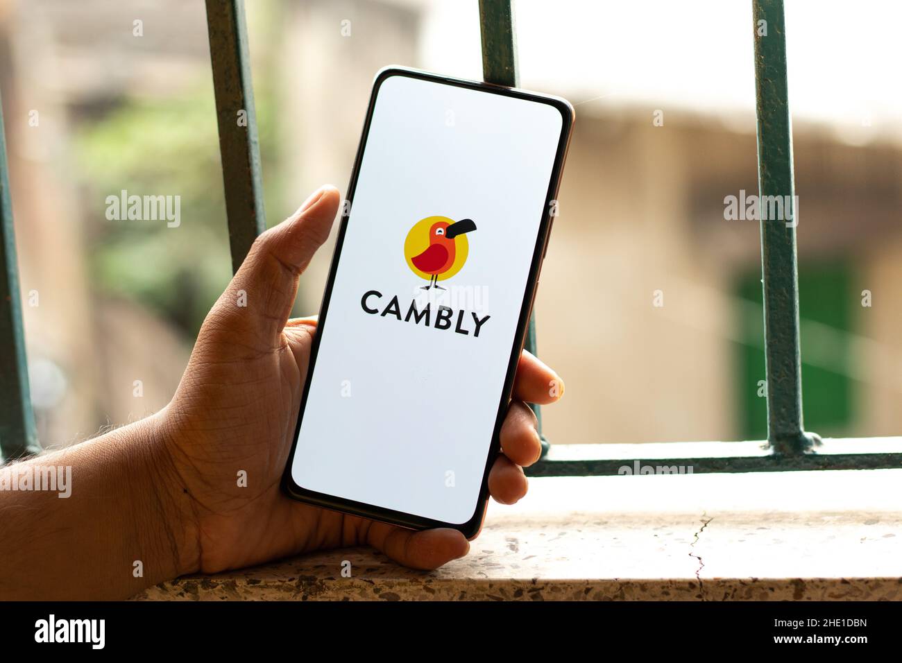 West Bangal, India - January 7, 2022 : Cambly logo on phone screen ...